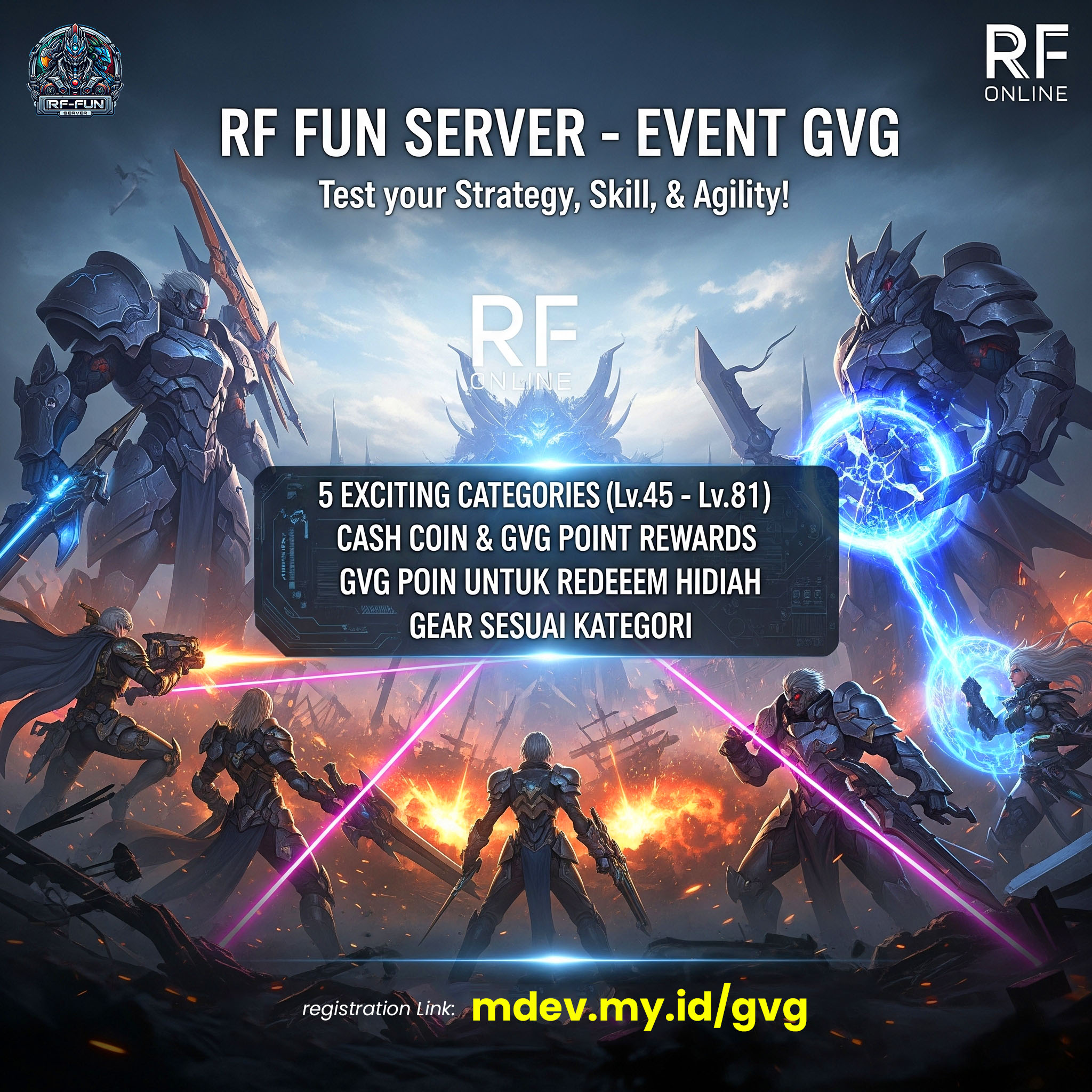 RF FUN SERVER - RF Private Server Internasional No.1 Cap Level 81 Auto Loot